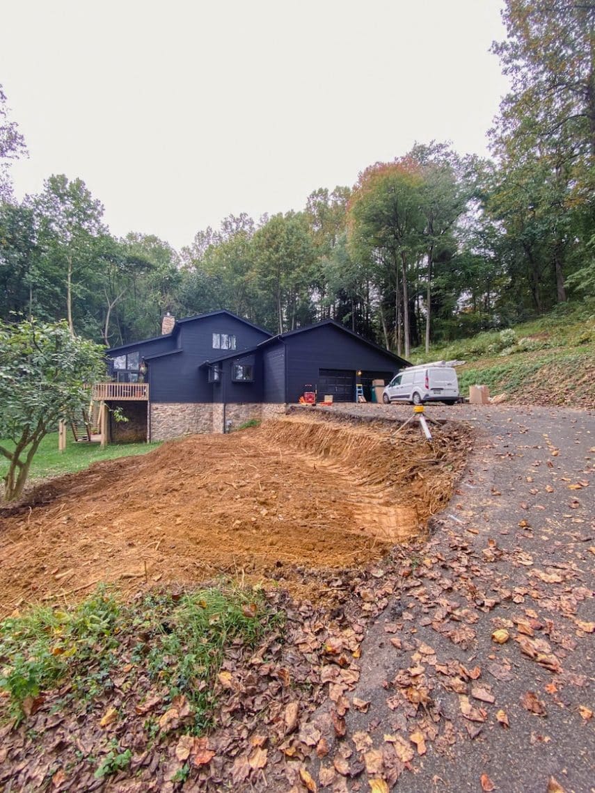 Grand Ledge Retaining Wall Nottingham, PA - BedRock Siteworks
